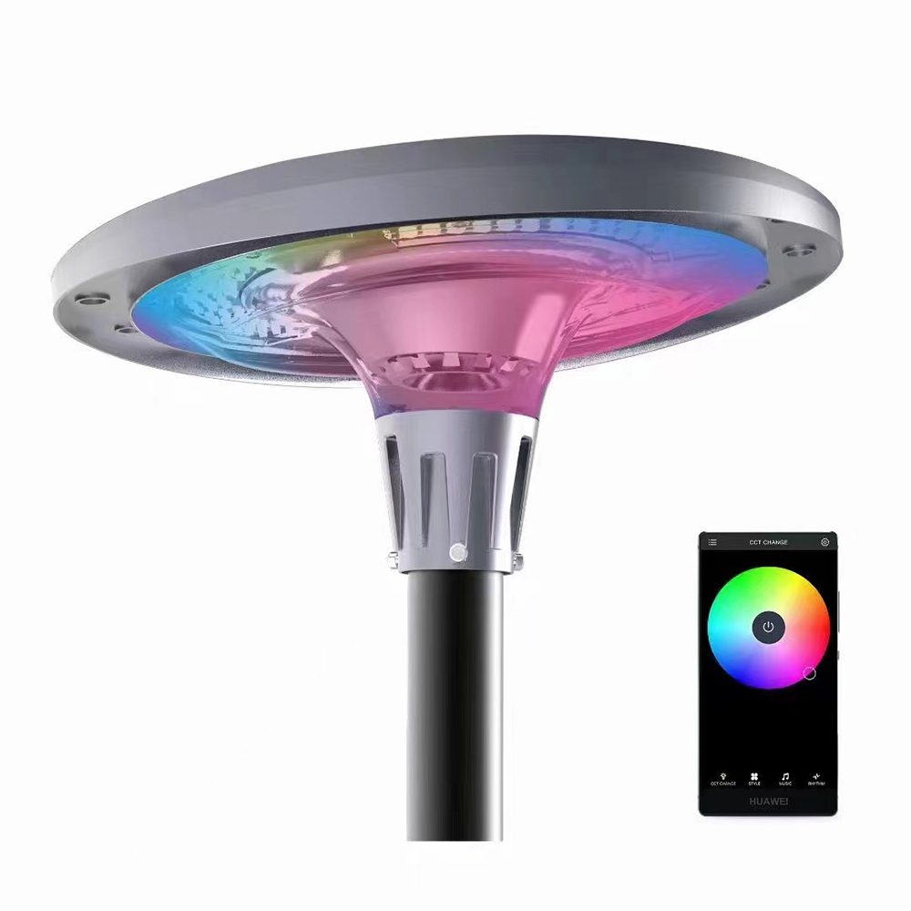 Solar garden light IP65 800W/1200W white light+warm light+RGB switching ...