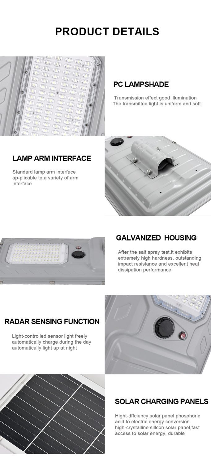 Outdoor Solar Street Lights IP65 Rated Manufactured - UNIKE